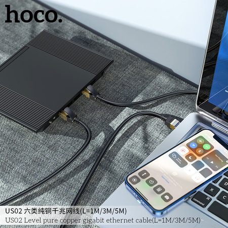 Hoco US02 Cat 6 Ethernet Lan Кабель Gigabit RJ45