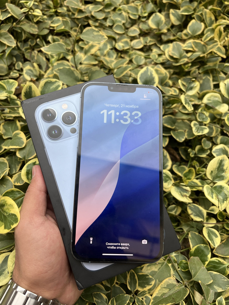 Iphone 13 pro max silver blue