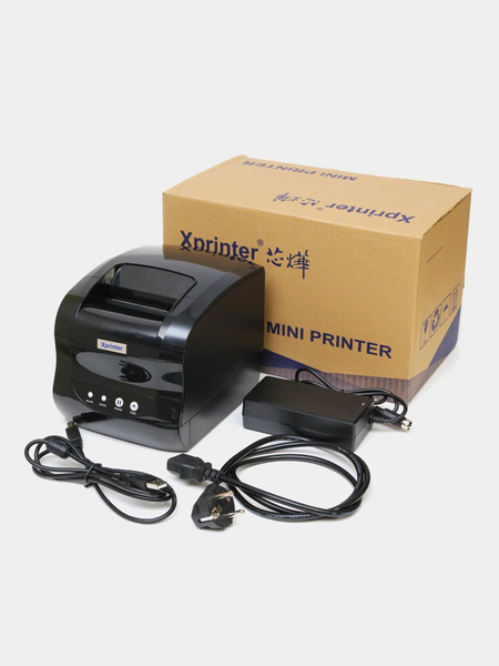 Xprinter 365B barkod printer nakleyka, Uzum market, узум маркет наклей