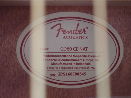 Fender CD60 CE 41 razmer USA