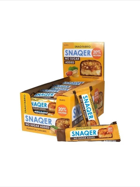 Протеиновые батончики без сахара SNAQER, 30шт