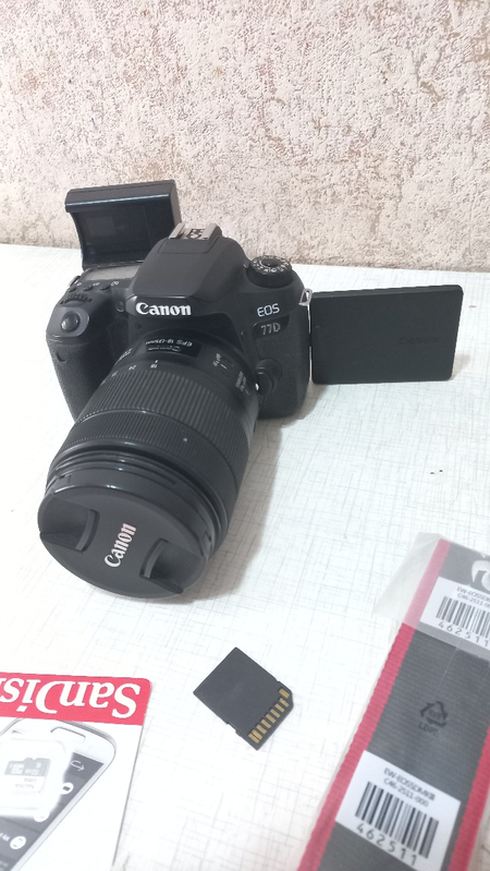 Canon eos 77D 18-135mm Nano usm yengi xolatda