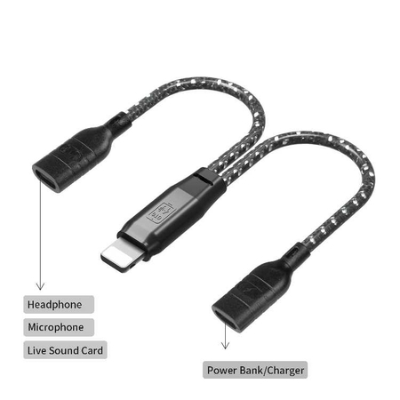 Переходник для телефона Type C и iPhone   Charger+Audio