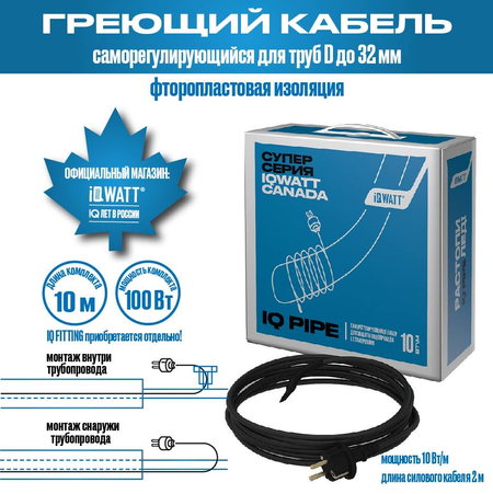 Набор для защиты водопровода от замерзания IQ PIPE