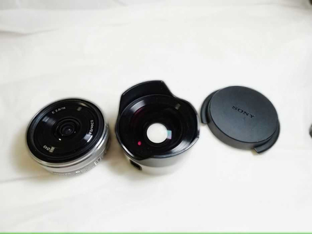 Sony E 2.8/16 (SEL16F28)+сверх широкоугольная насадка.