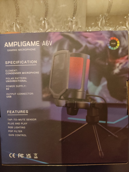 Микрофон fifine A6V AMPLIGAME gaming microphone