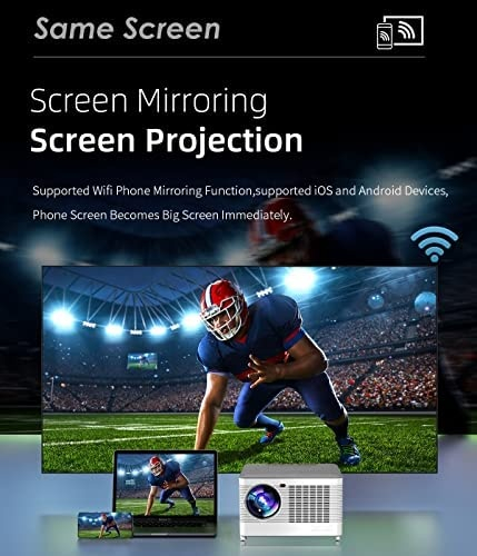 Проектор FullHD 1080p Android T-55, Projector FullHD 1080p Android