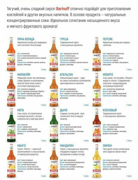 Barinoff sirop
Brix shakar siropi 64%, hajmi 1 litr, shisha butilka,