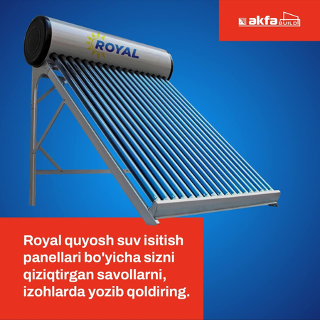 Quyosh suv isitgichi 100 l yuqori bosimlik
