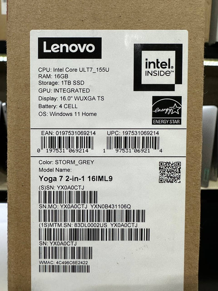 Lenovo yoga 7 16IML9