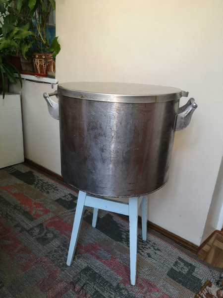 Бак (кастрюля) из нержавейки с крышкой 50 л