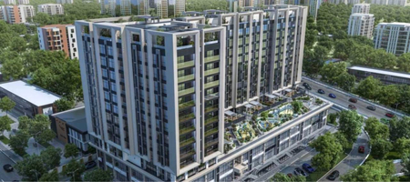 ЖК PRESTIGE GARDEN Южный вокзал Хосилот Коробка 1-комнатная 30 м2