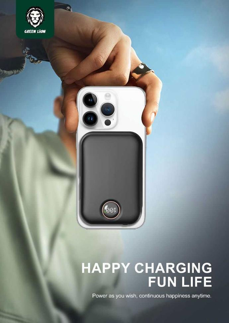 Power Bank MagSafe Monaco Green Lion