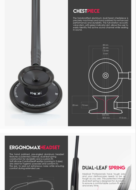 MDF Stethoscope МДФ стетоскоп фонендоскоп фонэндоскоп из америки
