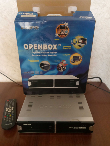 Тюнер Openbox X -730 PVR  с пультом и коробкой для спутникового ТВ