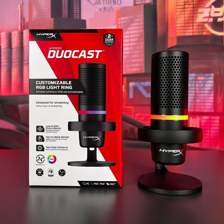 Hyperx DUOCAST Настольный Микрофон  (два режима звука)