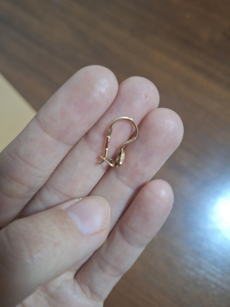 Серьги золотые детские