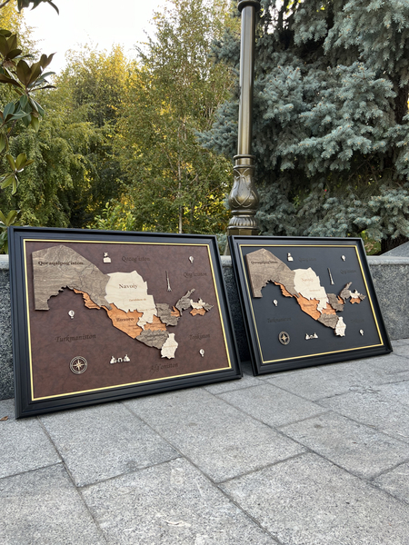 3D O’zbekiston xaritalari, 3Д карта Узбекистана