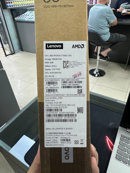 Lenovo Thinkbook Nootbuk Ryzen 5-7series Gamimg 8GB-ozu DDR5 256-SSD