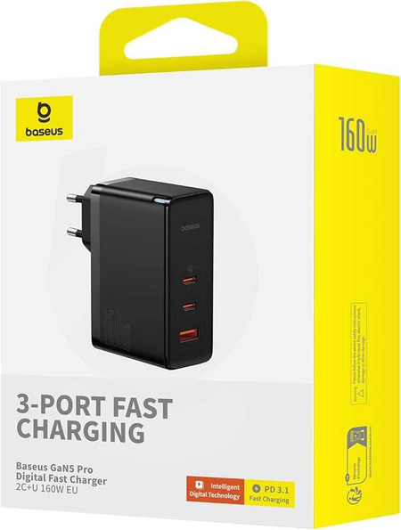 Сетевое зарядное устройство OS-Baseus GaN5 Pro
