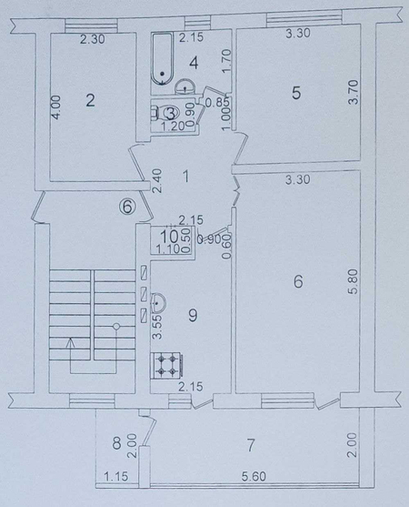 СРОЧНО продается квартира в центре, Юнусабад, кирпич, 77 серия (12)
