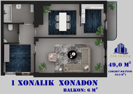 Zarhouse Olmaliq yangi uylar