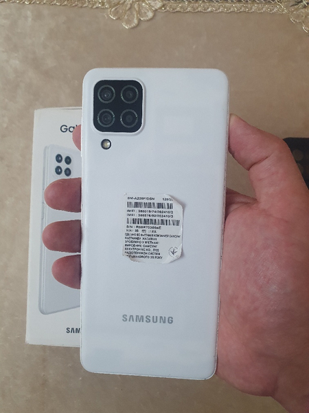 Srochna Sotiladi Samsung Galaxy A22 4/128Gb White Orginal Karobka Bor