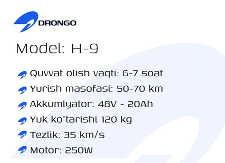 Brend nomi : DRONGO 20 saka 4tali