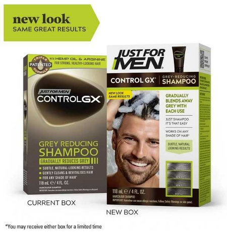Just for men control GX шампунь для мужчин уменьшающий седину 118мл