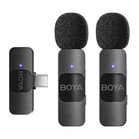 BOYA BY-V20 двойной беспроводной микрофон Type C