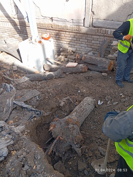 Utin sotiladi qurigan qurilish materiallari va urik daraxti bor