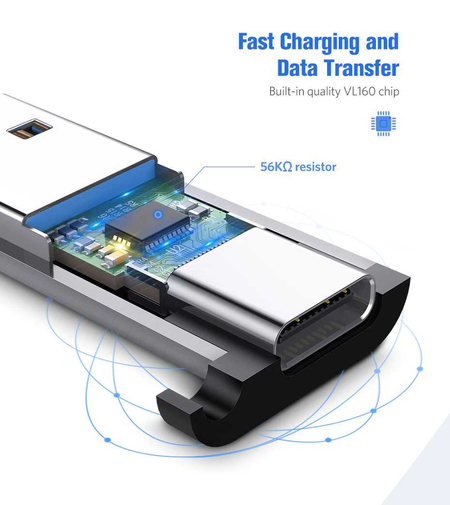 Переходник c  USB TYPE-C to USB TYPE-A USB 3.0  Бренд: Ugreen