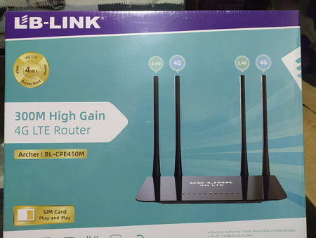 4G LTE Wifi роутер Lb-link BL CPE450M  sim kartali