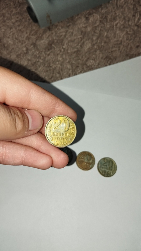 Монеты СССР. 20 копеек 1983, 1988, 1981, 1961.