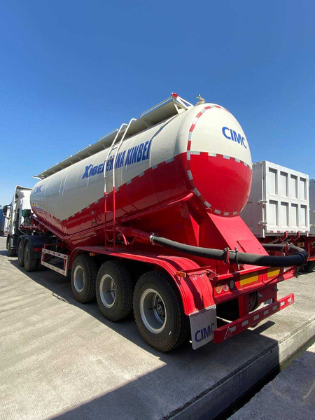 цементовоз CIMC 45 куб Fuwa / 3х13000 кг, рессорная подвеска