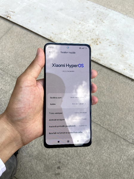 Redmi Note 12 Pro 128 GB Karopka bor, garantiya bor 100%