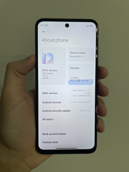 Redmi note 10 5G 6/128