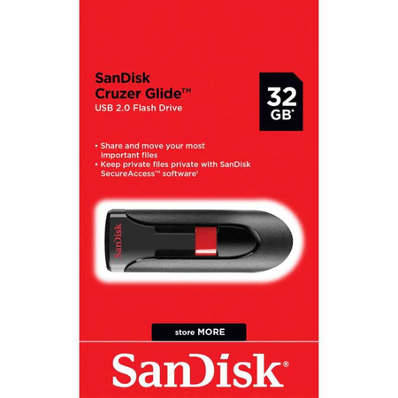 Флешка SanDisk Cruzer Glide 32 гб  3,0
