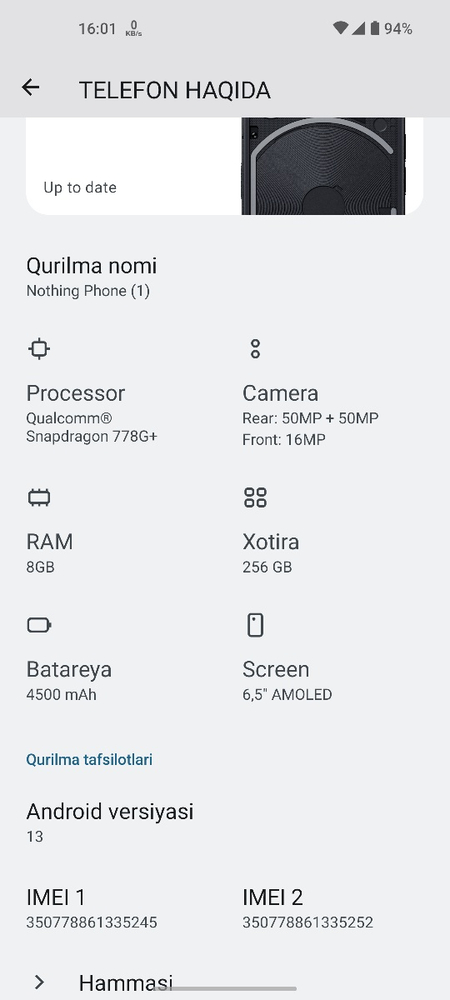 Nothing phone 8/256 ideal