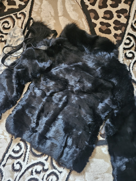 Натуральная шуба из кролика