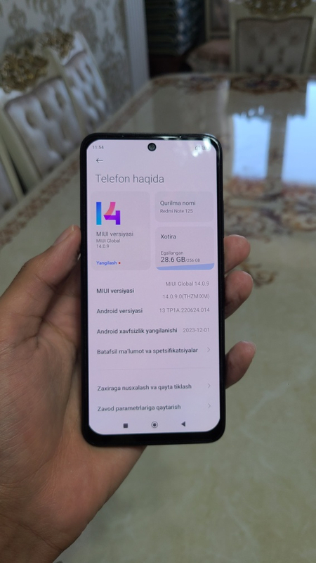 Redmi note 12s 8/256