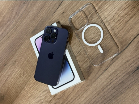 Iphone 14 pro purple ideal sotiladi