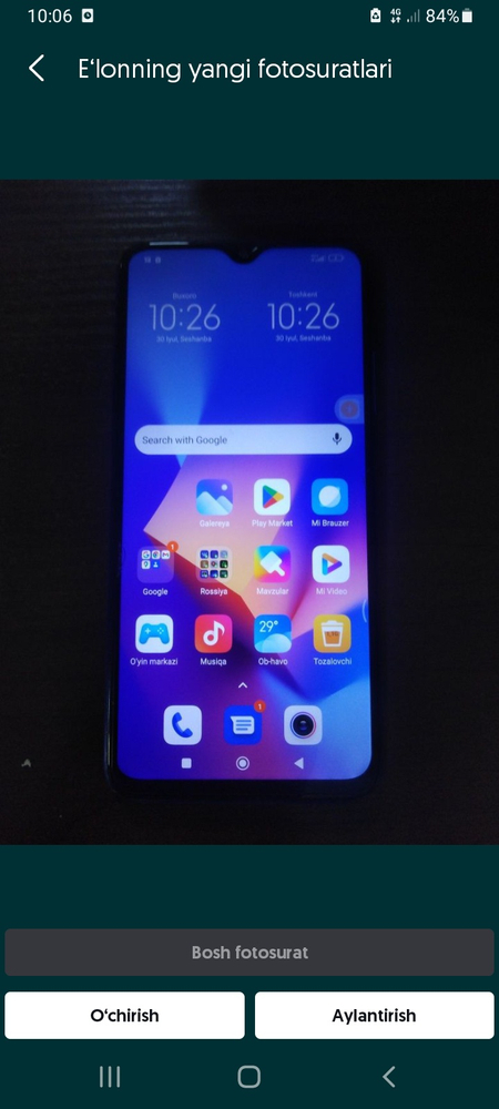 Redmi 9T 4/64gb sotiladi