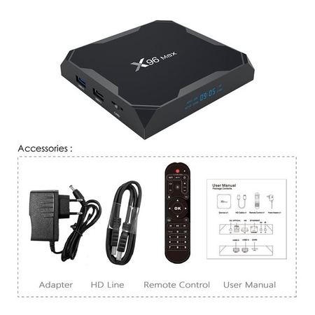 X96 Max Plus tvbox iptv медиаплеер itv allplay X96 Max + S905X3 оптом
