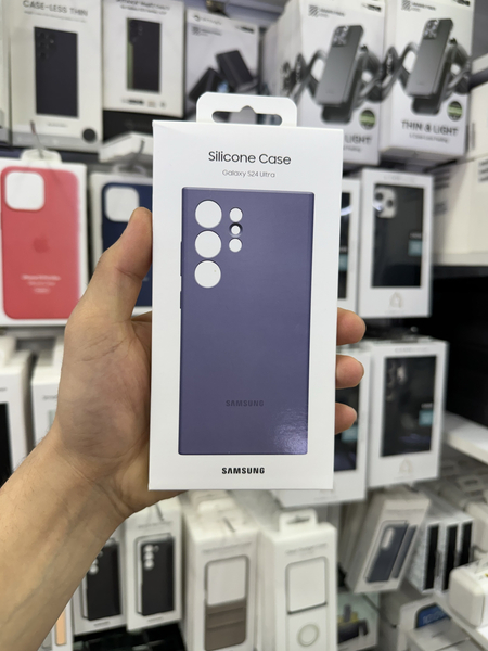Оригинальный чехол Silicone Case для Galaxy S24 Ultra