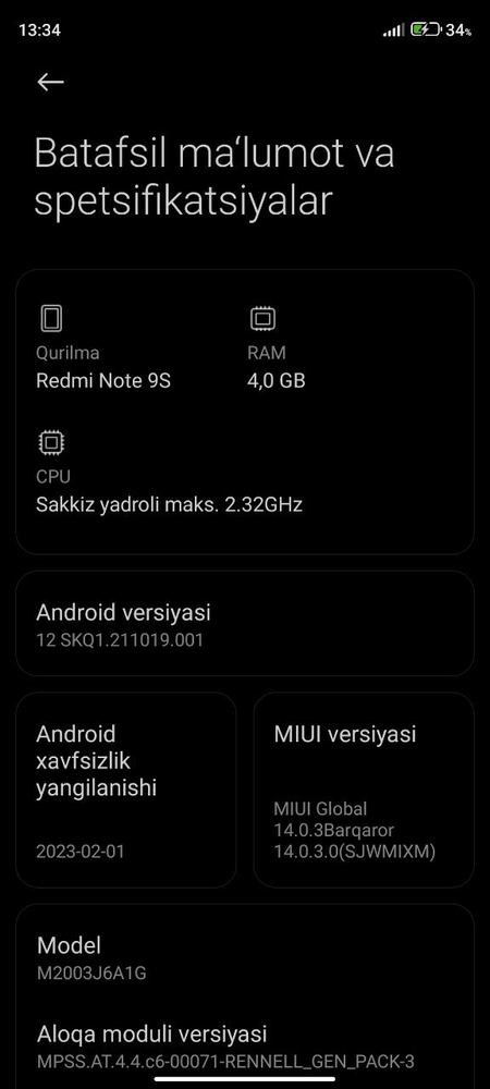 Redmi note 9s srochni sotiladi