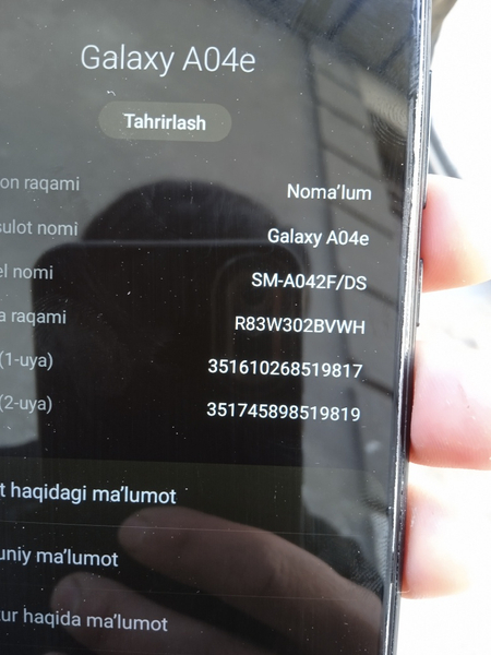 A04e 64gsamsung te