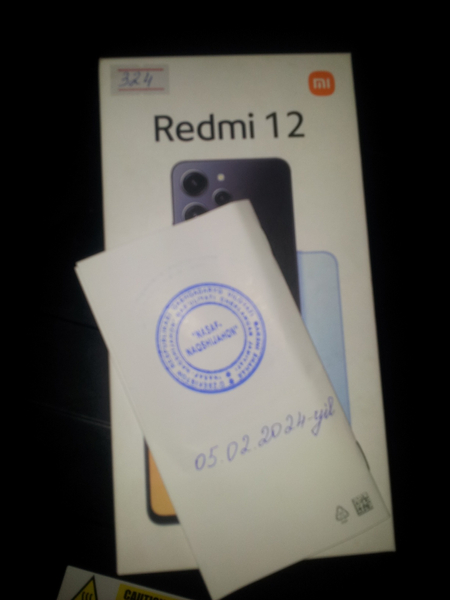 Xiaomi Redmi 12 yangi kafolatili dakumenti bilan