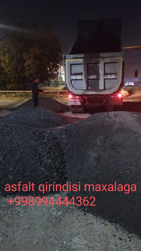 Asfalt qirindisi va issiq melki aft mavfut