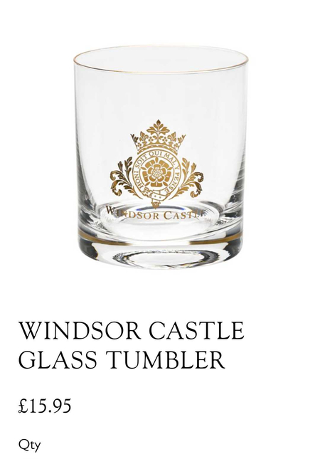Стакан  украшенный
 22-каратном золотом  Windsor castle tumbler